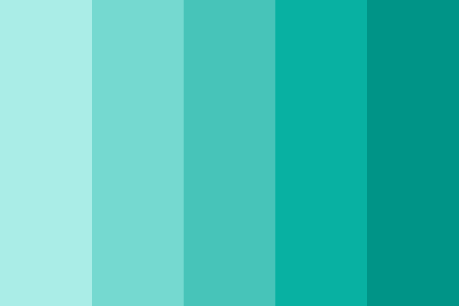 TRH Turquoise Tones Color Palette