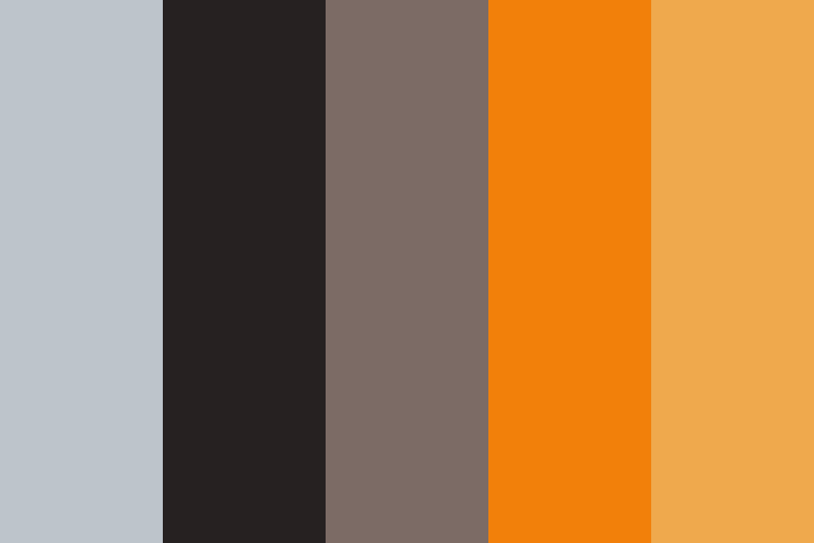 Tech Grey and Orange Color Palette Tech Grey and Orange Color Palette