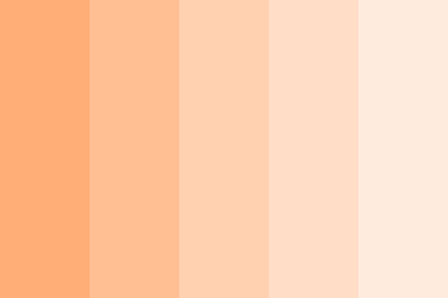 Tropical Translucent Tangerine Color Palette