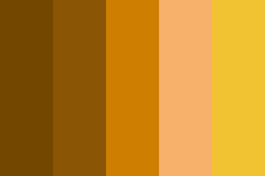 brown - golden Color Palette