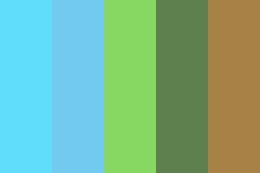 a walk through a park Color Palette