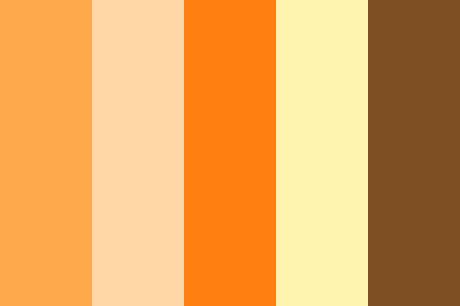 Naranja suave Color Palette