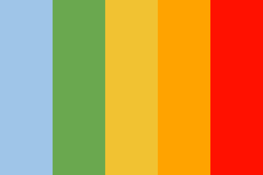 Numberblocks 5-1 Color Palette