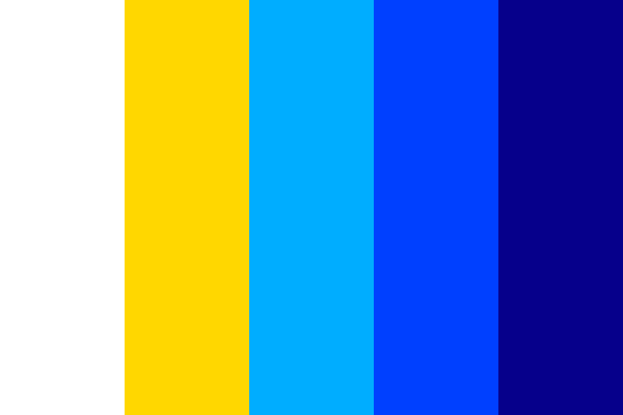 blue yellow white Color Palette