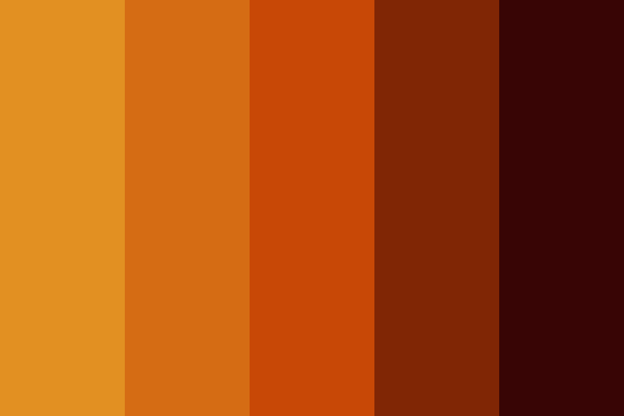 Fallen Autumn Leaves Color Palette