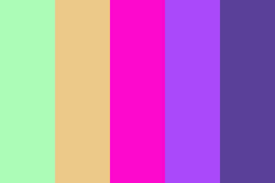 Neon ice cream Color Palette