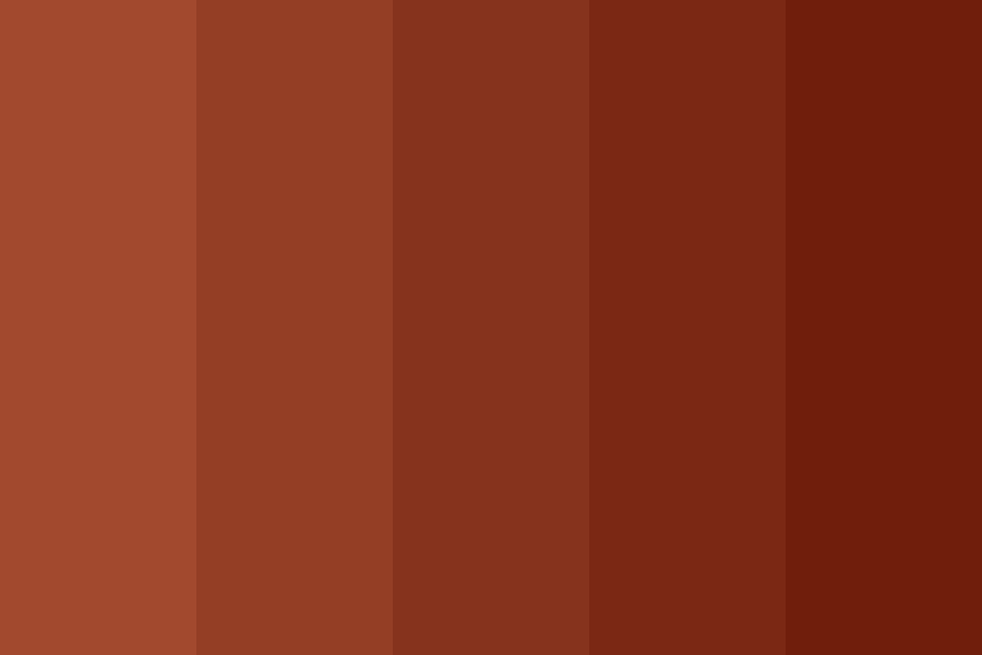 Mahogany Wood Color Palette