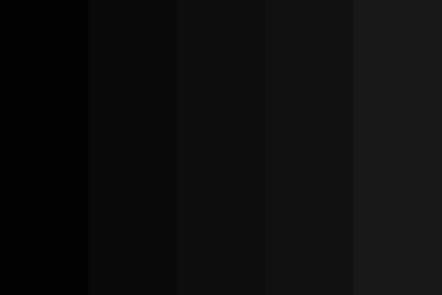Black Gradient Color Palette Black Gradient Color Palette
