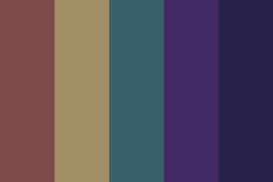 Deep Muted Rainbow Color Palette Deep Muted Rainbow Color Palette