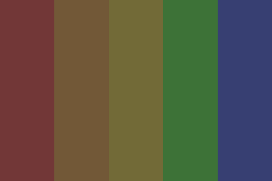 Dreary Rainbow Color Palette Dreary Rainbow Color Palette