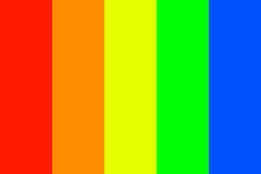 5 Coloured Rainbow Color Palette 5 Coloured Rainbow Color Palette