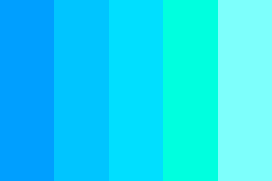 Neon Blues Color Palette Neon Blues Color Palette