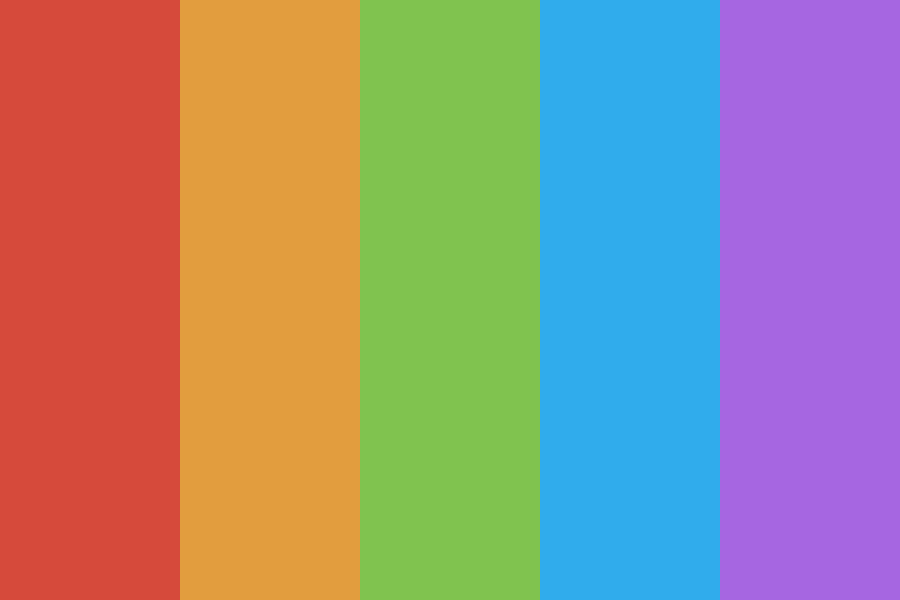 dak rainbow Color Palette