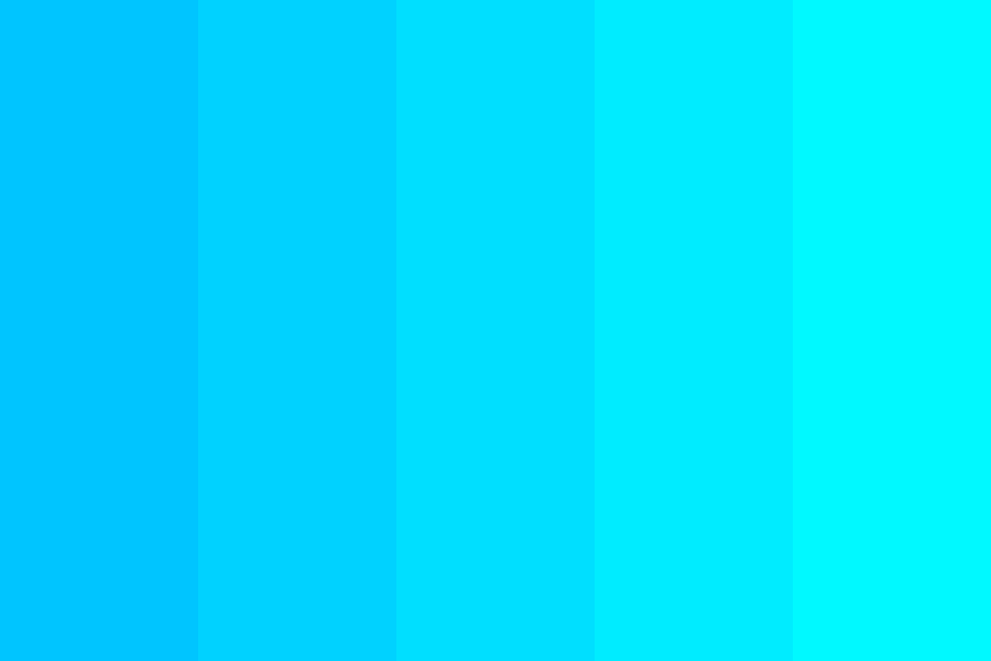 Sea Blue gradient Color Palette Sea Blue gradient Color Palette